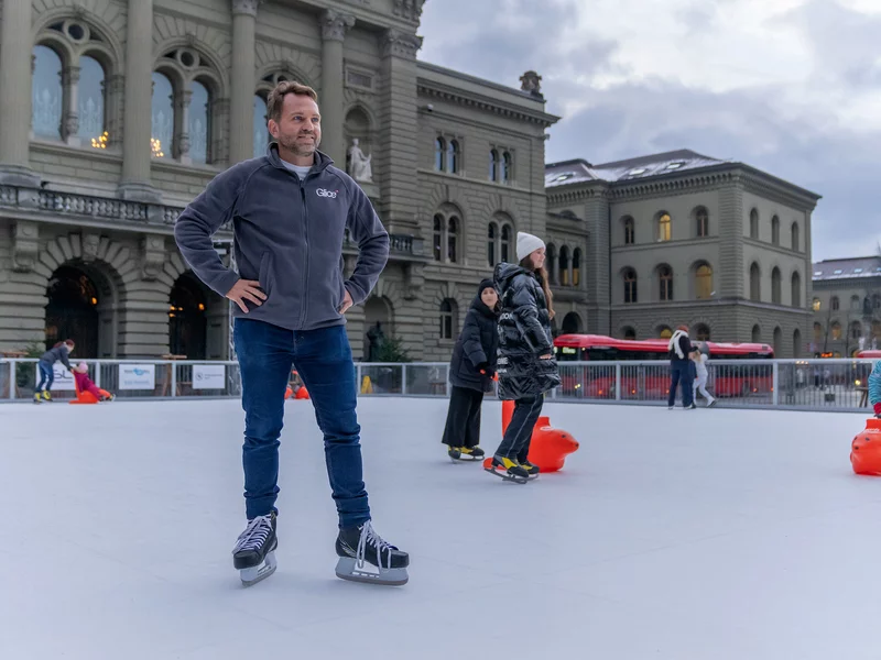 Glice installs synthetic ice rink in downtown Bern | News ...